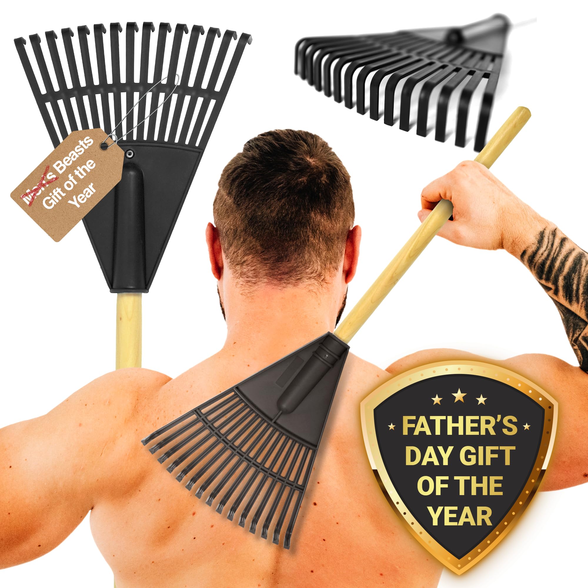 Beast Rake Back Scratcher | Lightweight, Oversized Rake Back Scratcher ...