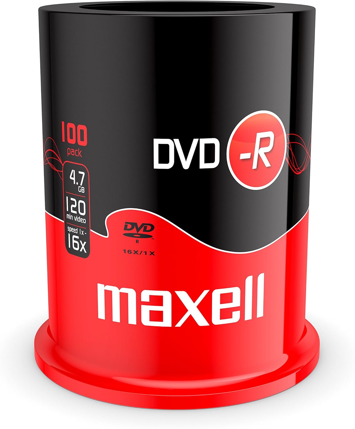 Maxell DVD-R Capacité 4,7 Go / 120 min Vitesse 16x Lot de 100 (Import ...