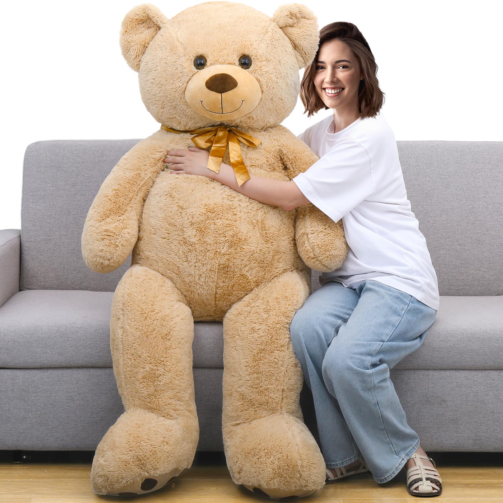 Mua Tezituor Giant Teddy Bear 5 Feet Tall - Light Brown Life Size Teddy ...