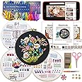 Amazon.com: KLOSN 4 Sets Embroidery Kit for Beginners, 3 Sets Basic & 1 ...