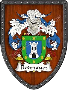 Amazon.com: Rodríguez II Custom Coat of Arms Spanish Hispanic Family ...