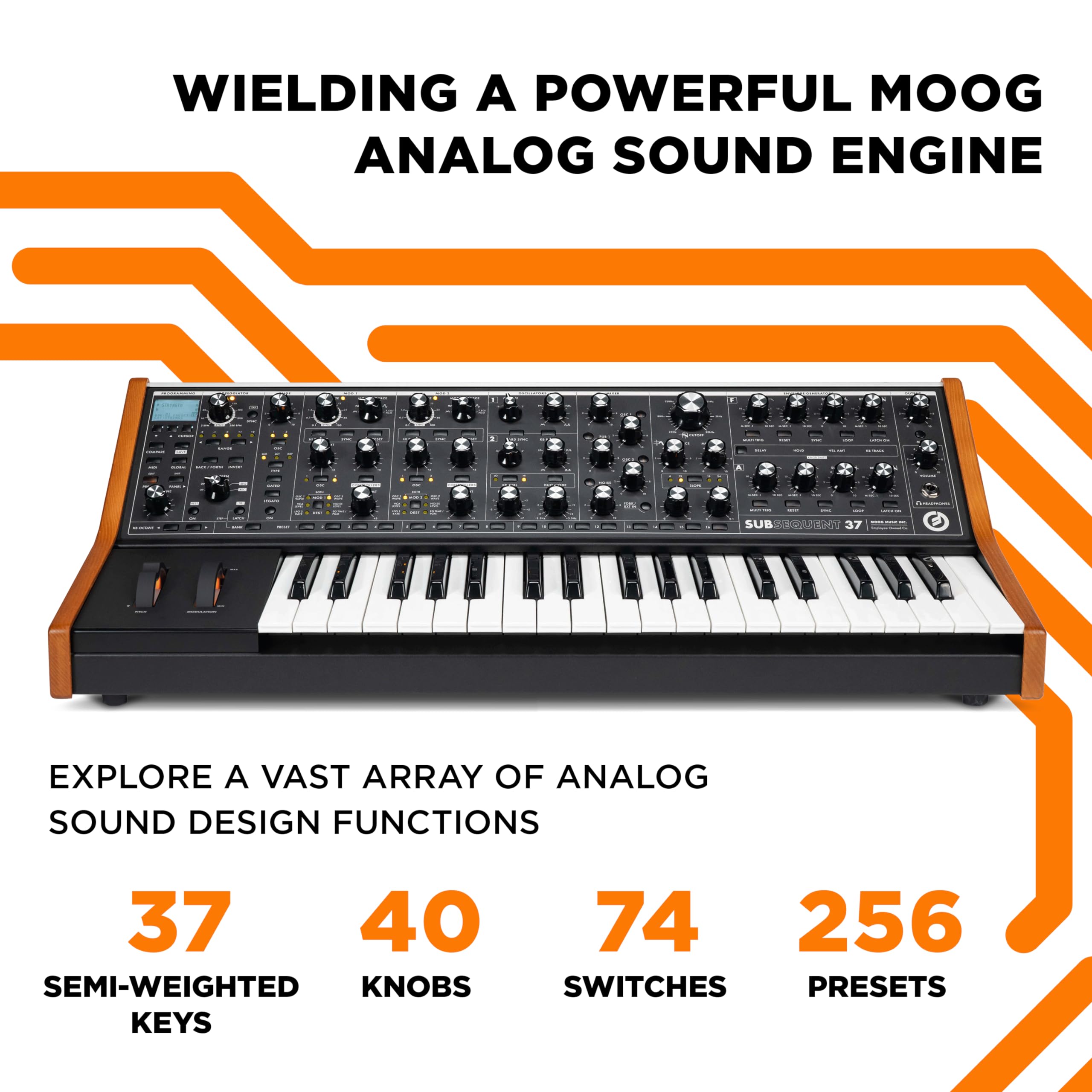 Mua MOOG Subsequent 37 Paraphonic Analog Synthesizer and MIDI Keyboard ...