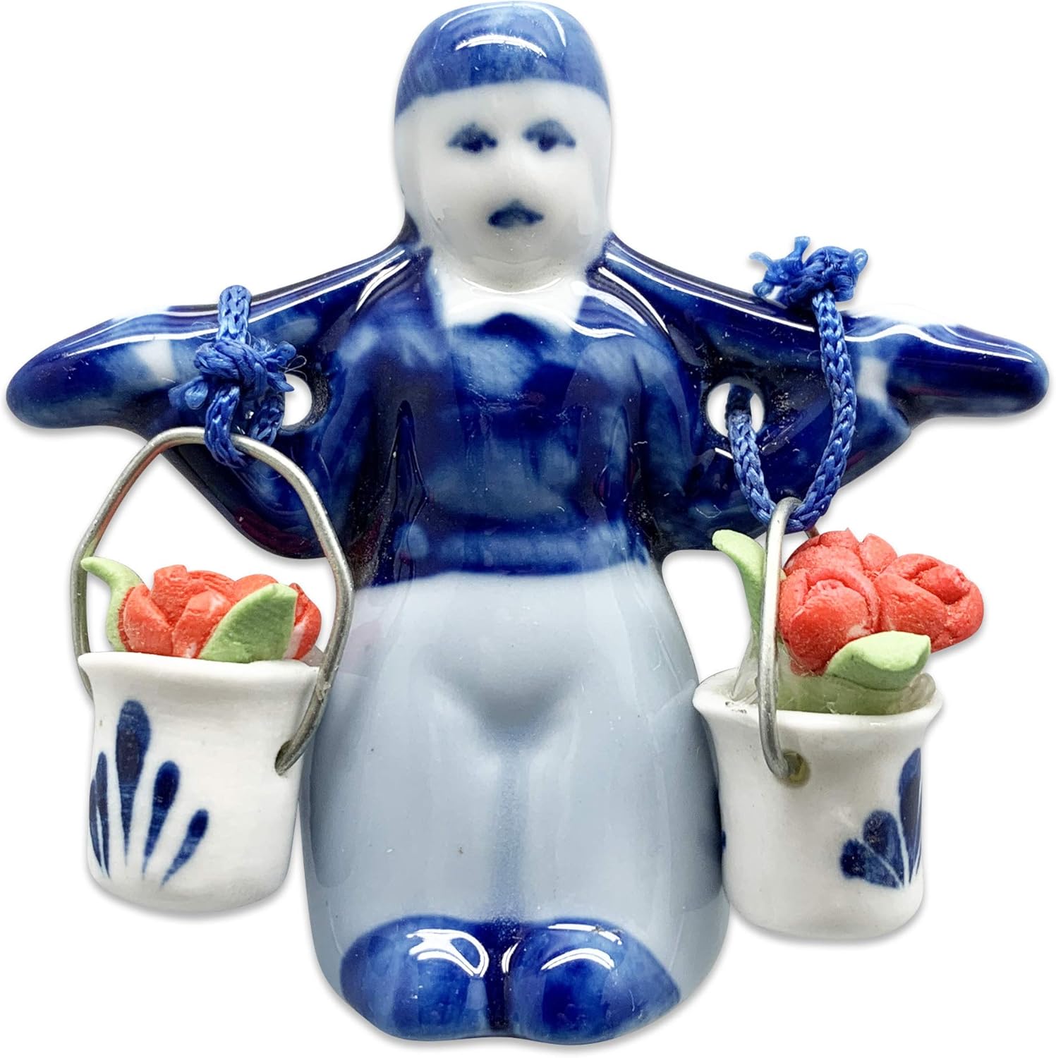 Amazon.com: Dutch Gift Magnet Delft Boy with Tulips: Arts, Crafts & Sewing