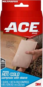 Amazon.com: ACE Reusable Hot/Cold Compress with Sleeve, Works for Hand ...