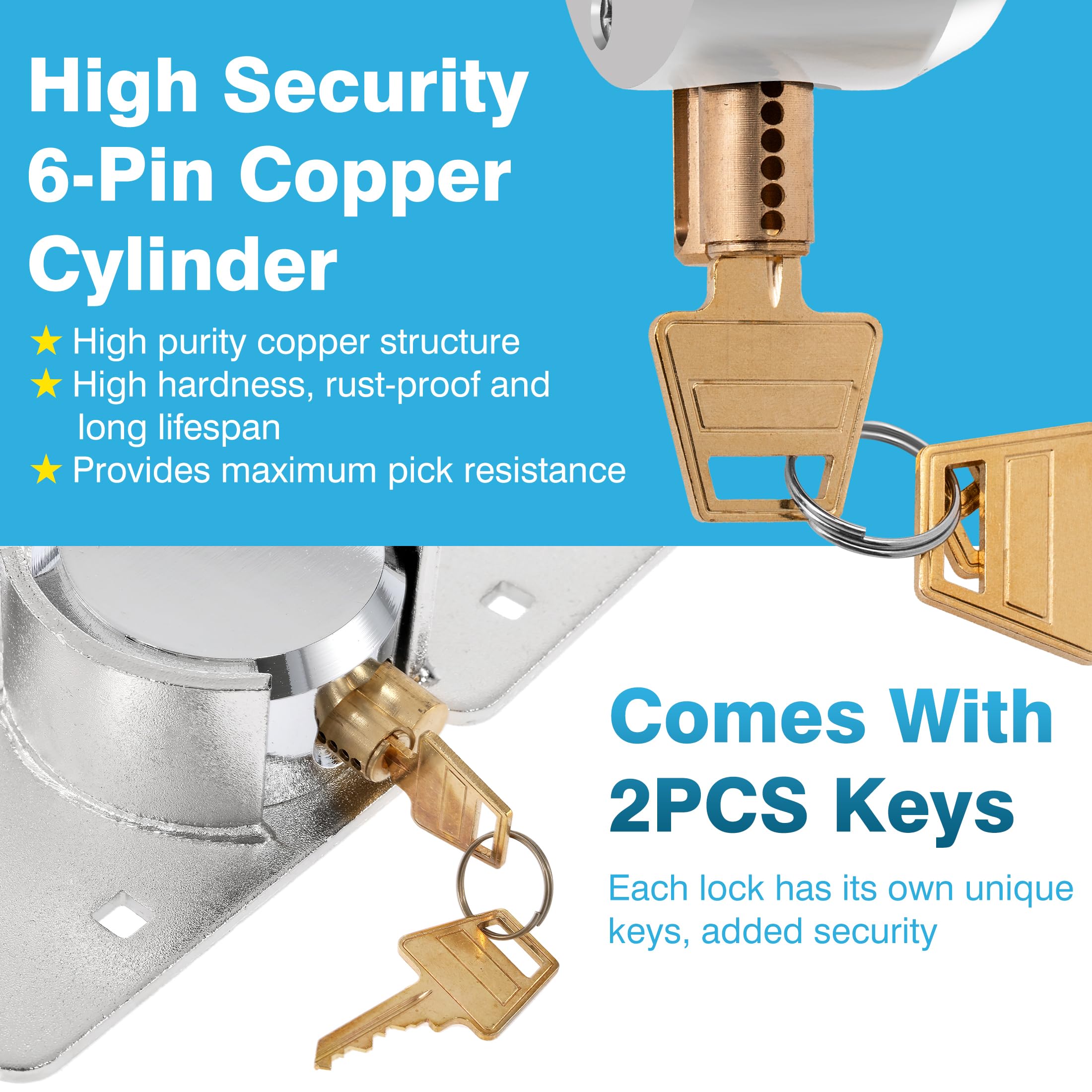 Mua IRONWALLS Hidden Shackle Padlock with Key, 2.87”/73mm Steel Heavy ...