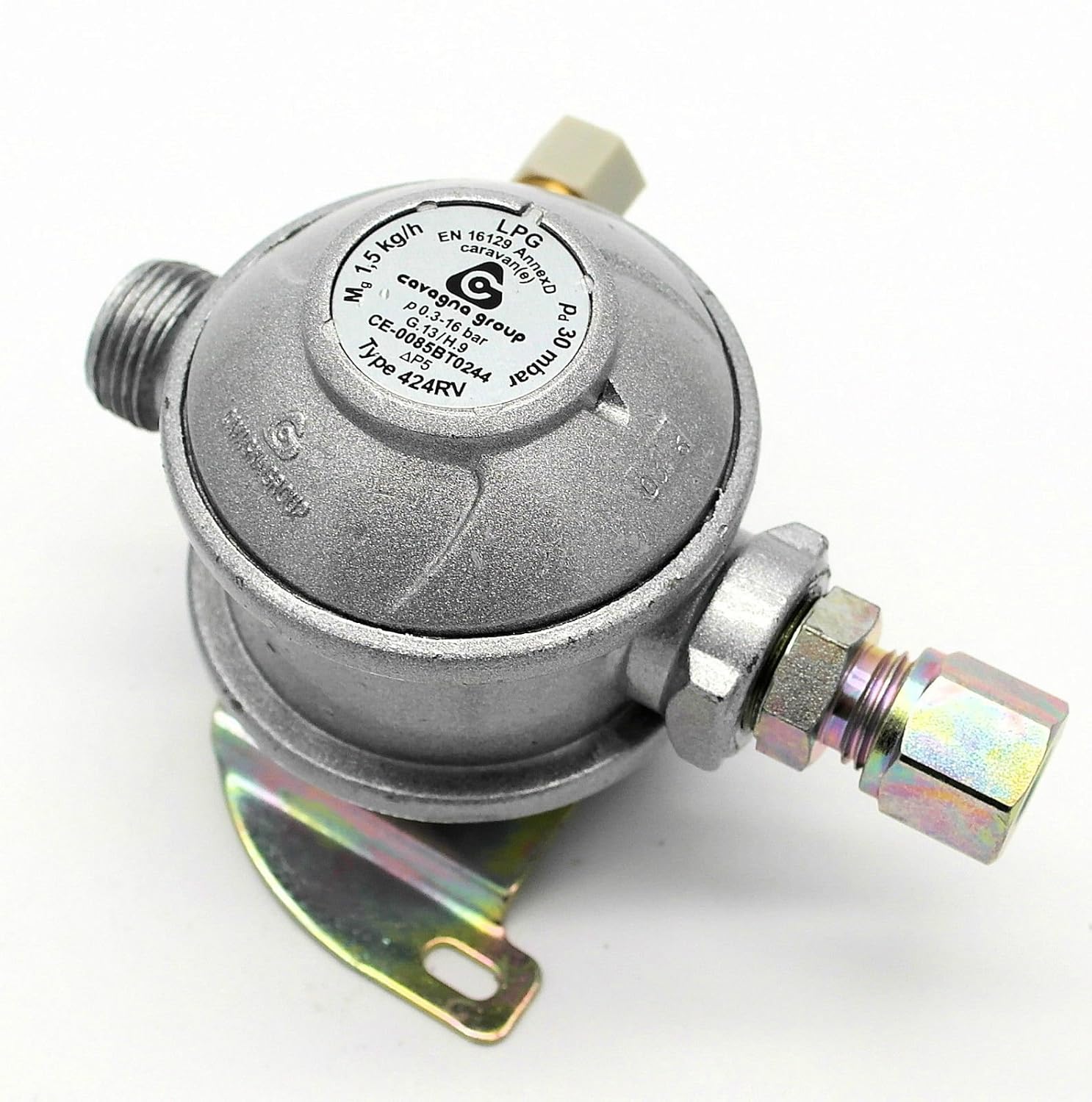 30mbar 8mm Straight Caravan Regulator and Motorhome Regulators (1074 ...