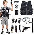 Amazon.com: 13Pcs Kids Police Officer Costume, Pretend Play Police ...