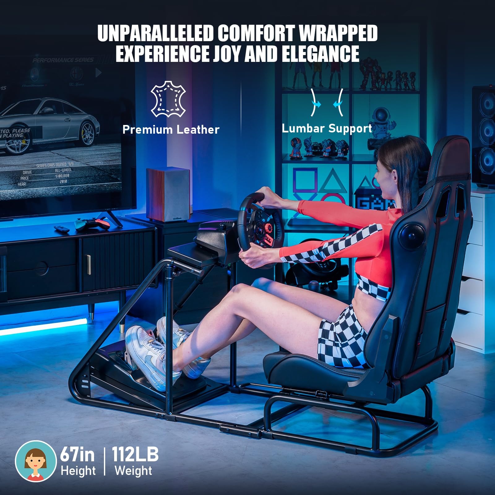 Mua GTPLAYER Racing Simulator Cockpit with Gaming Chair and Bluetooth ...