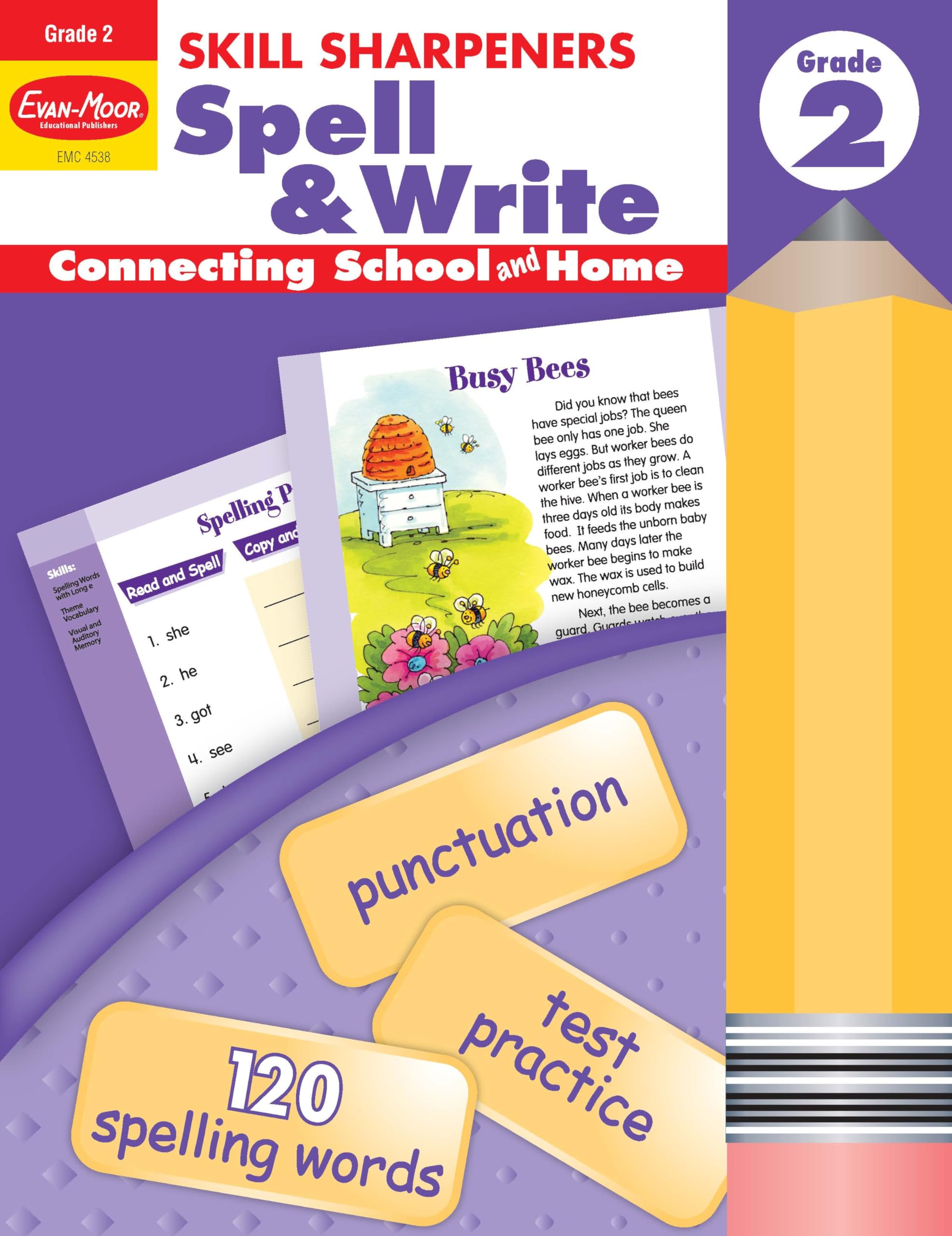 Mua Evan-Moor Skill Sharpeners Spell and Write Workbook, Grade 2, 120 ...