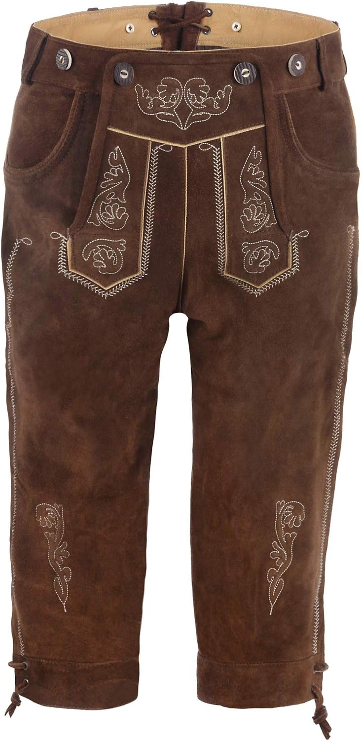 High Quality Men's Trachten Leather Breeches Made of Real Leather with ...