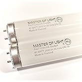 F40CW (2 Pack) 4ft Fluorescent Tube Light Bulb 40W 40 Watt T12 Cool White 4100K 1.5 inch ...