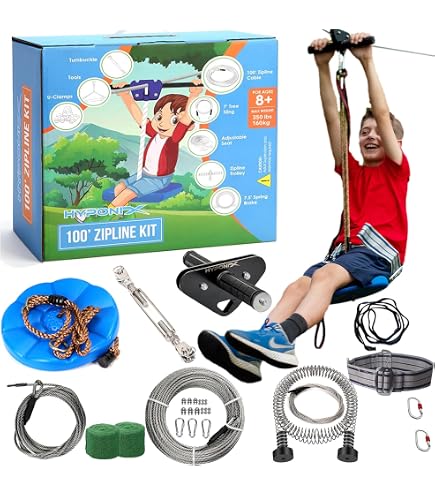 Kids Backyard Ninja Warrior Course 36 Foot 8 Obstacles Trelines Ninja ...