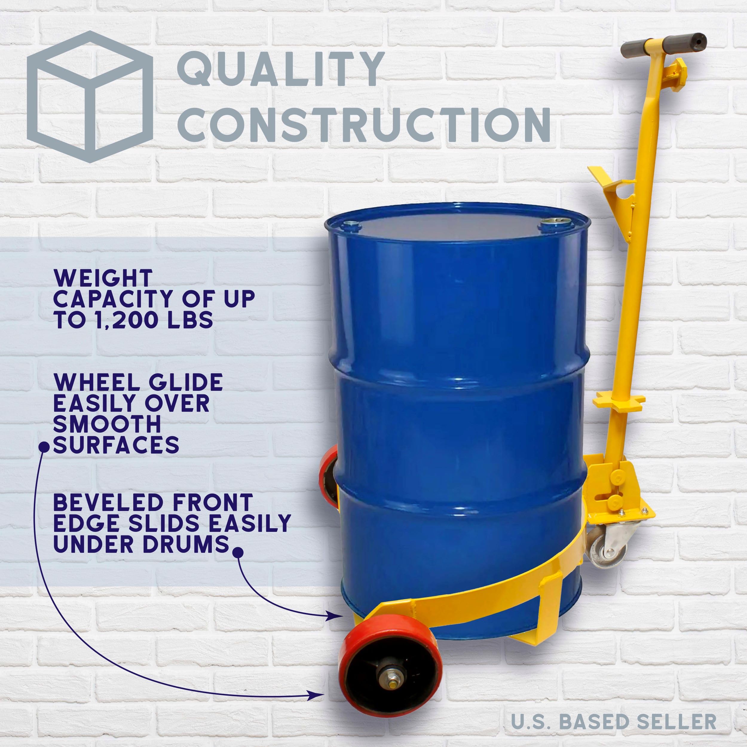 Mua BISupply 55 Gallon Drum Dolly 1pk - 1200 lb Capacity Oil Barrel ...