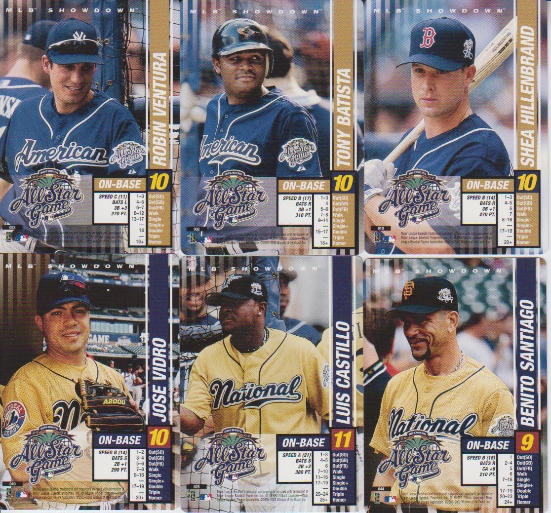 2002 MLB Showdown All-Stars 6 Card Lot at Amazon's Sports Collectibles ...