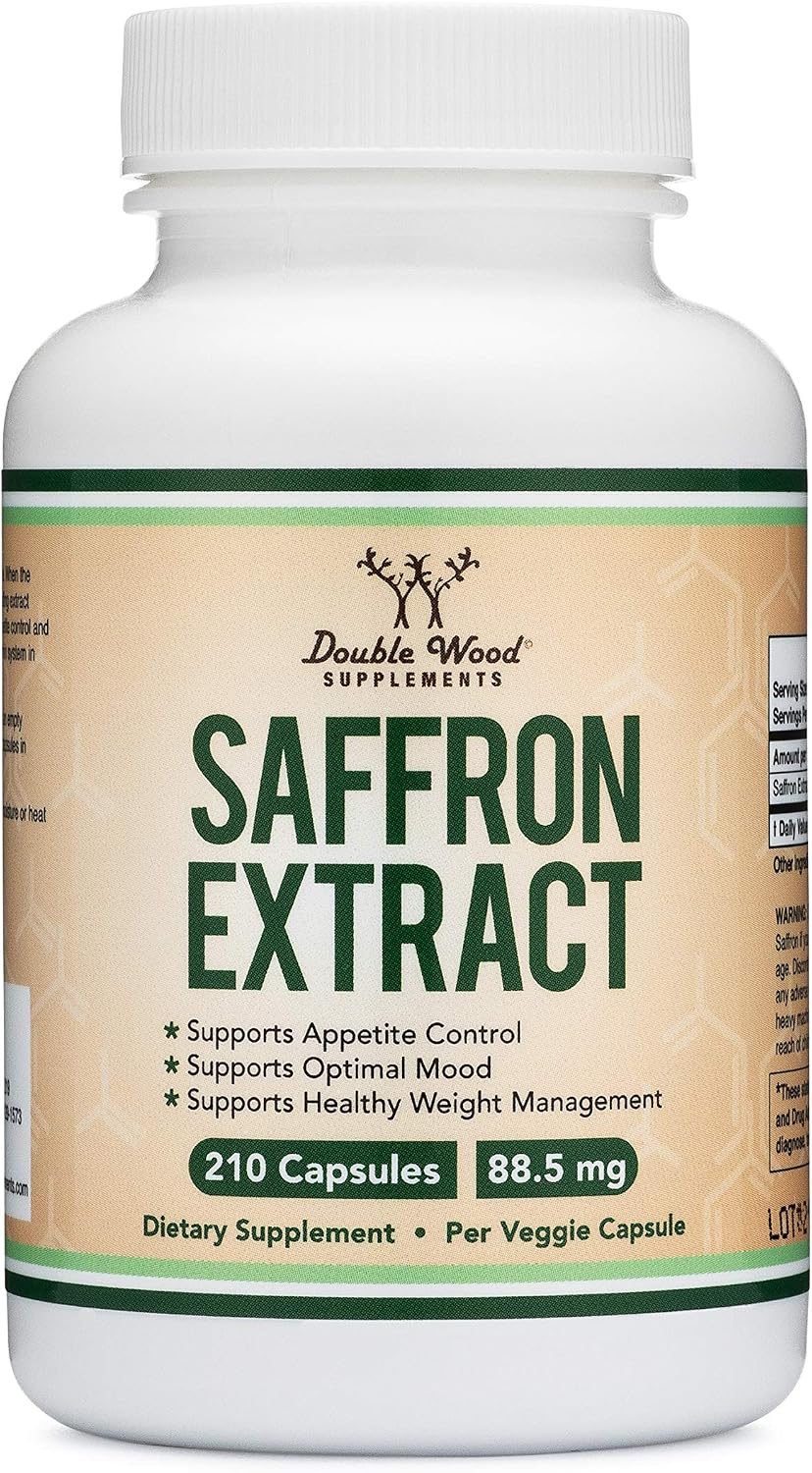 Saffron Supplement – Saffron Extract 88.5mg Capsules (210 Count) for ...