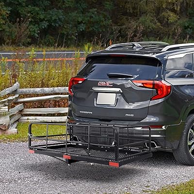 Buy ARKSEN Foldable 60"x 24"x 14" Luggage Basket With Cargo Bag Combo ...