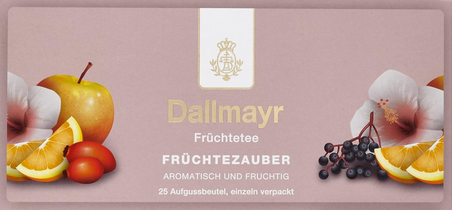 Dallmayr Tee Aufgussbeutel - Früchtezauber, 1er Pack (1 x 62,5 g ...
