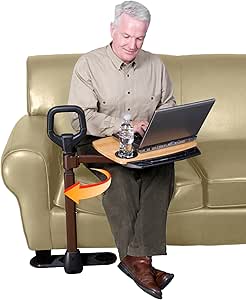 Able Life Able Tray Table, Adjustable Bamboo Swivel TV and Laptop Table ...