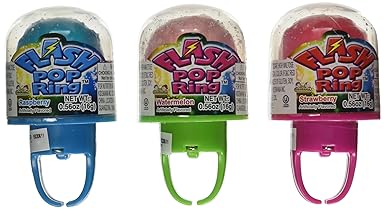 Amazon.com : Flash Pop Ring Candy 24 Pack : Light Up Ring Pops : Grocery & Gourmet Food