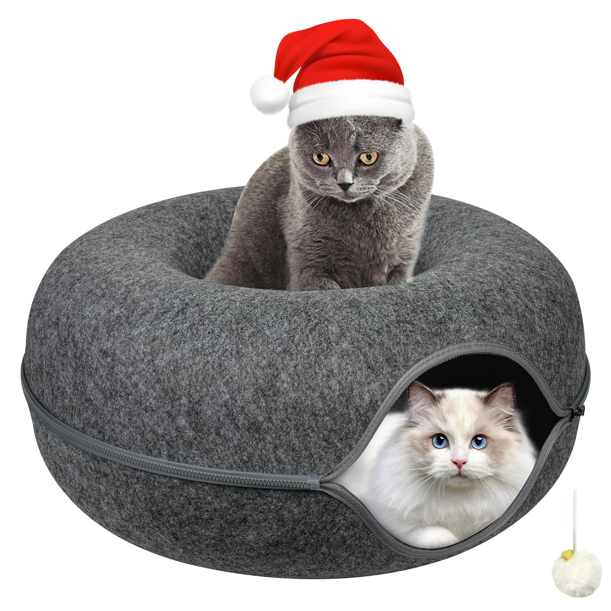 Cat Tunnel Bed, Cat Cave Bed ?Beds for Indoor Cats - Large Cat House ...