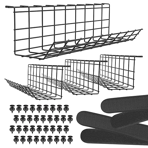 Under Desk Cable Management Tray, Cord Organizer for Desk, Cable ...