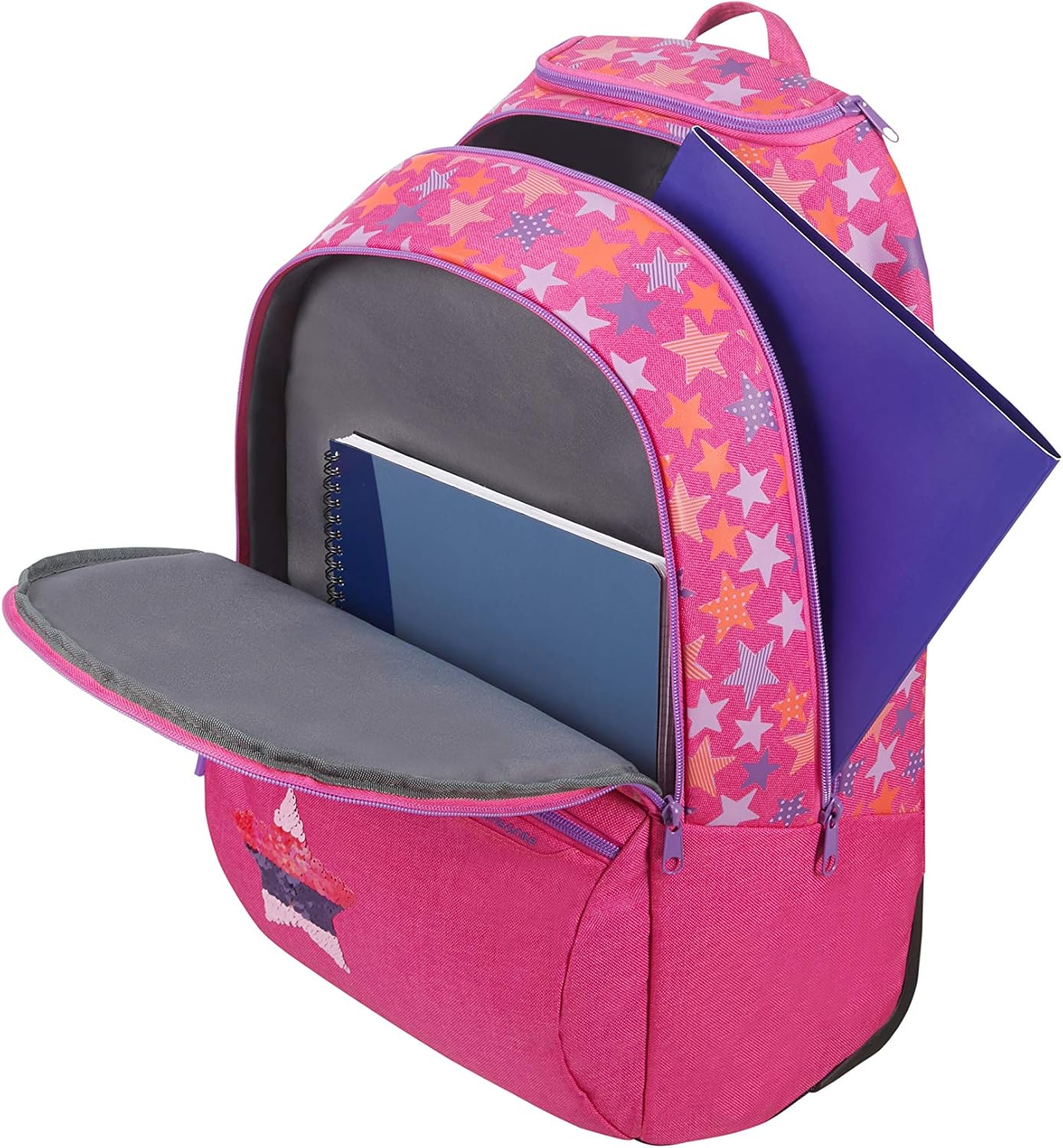 Samsonite Colour Funtime Backpack with Wheels, 51 cm, 26 L, Pink (Stars ...