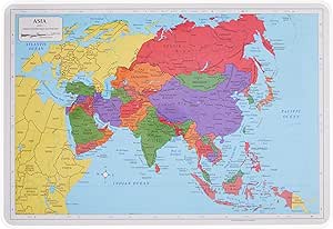 Amazon.com: Painless Learning Asia Map Placemat : Home & Kitchen