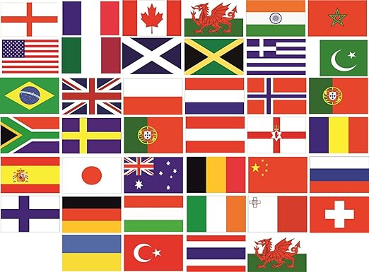 World Country Flag Pack Car Decals Stickers: Amazon.co.uk: Car & Motorbike