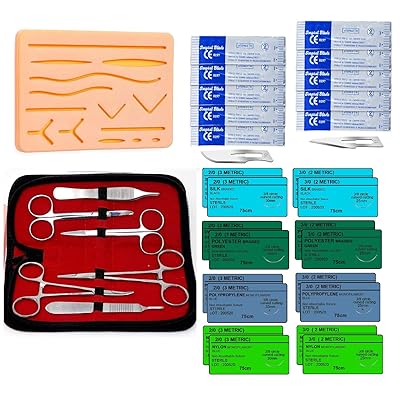 Buy Suture Practice Kit for Training Medical Students, 34 Pieces, with ...