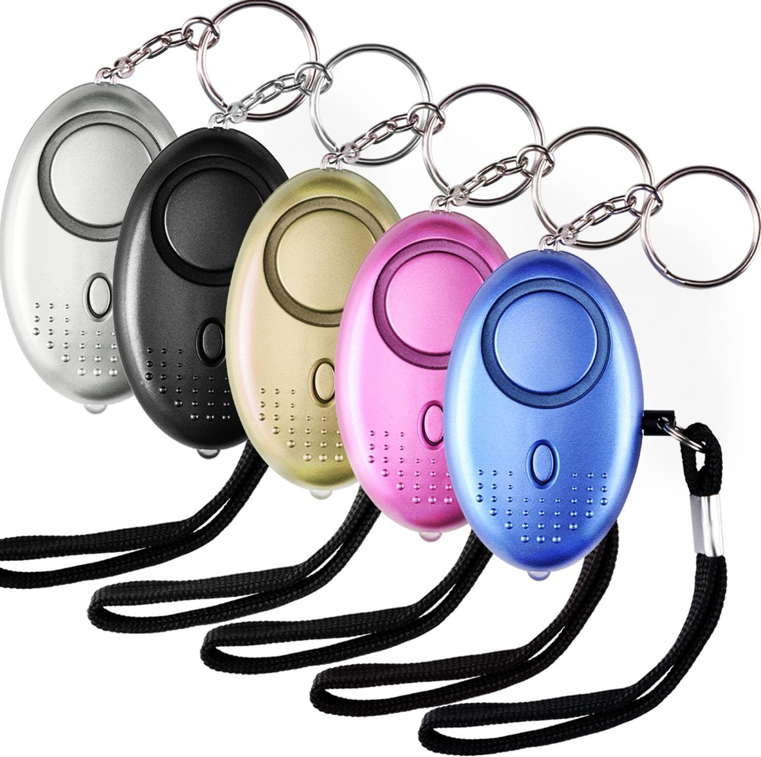 Aboat 5 PACK 130db Personal Security Alarm Schlüsselanhänger mit LED ...