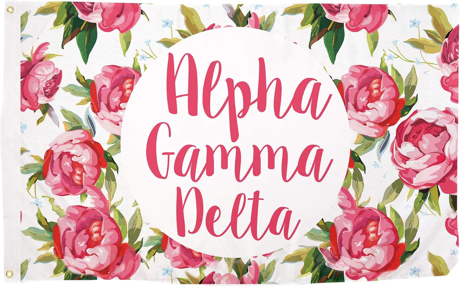 Amazon.com : Alpha Gamma Delta Rose Pattern Letter Sorority Flag 3 feet ...