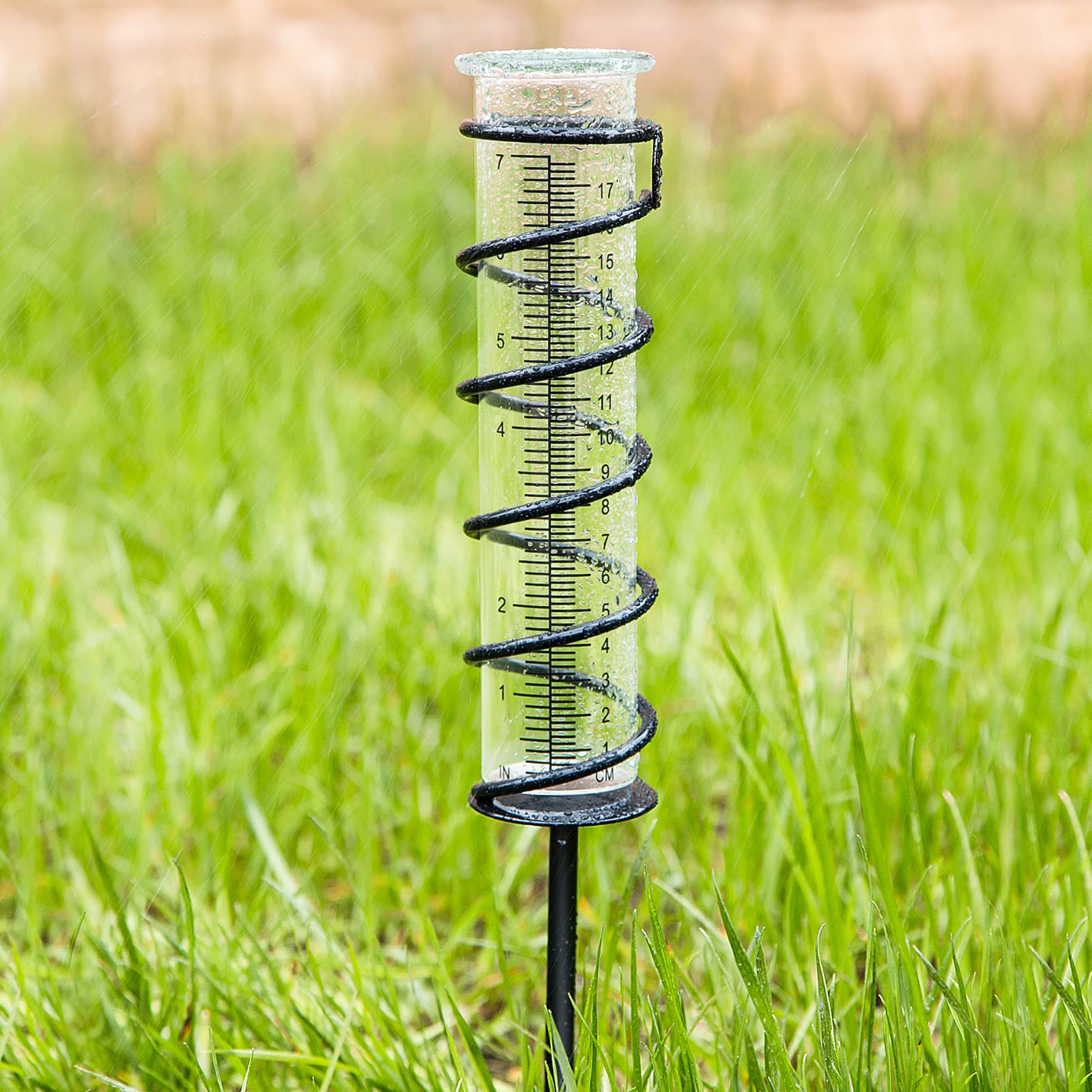 Mua USESMTLE Rain Gauge Outdoor, 7 Inch Glass Rain Gauge with Stake and ...