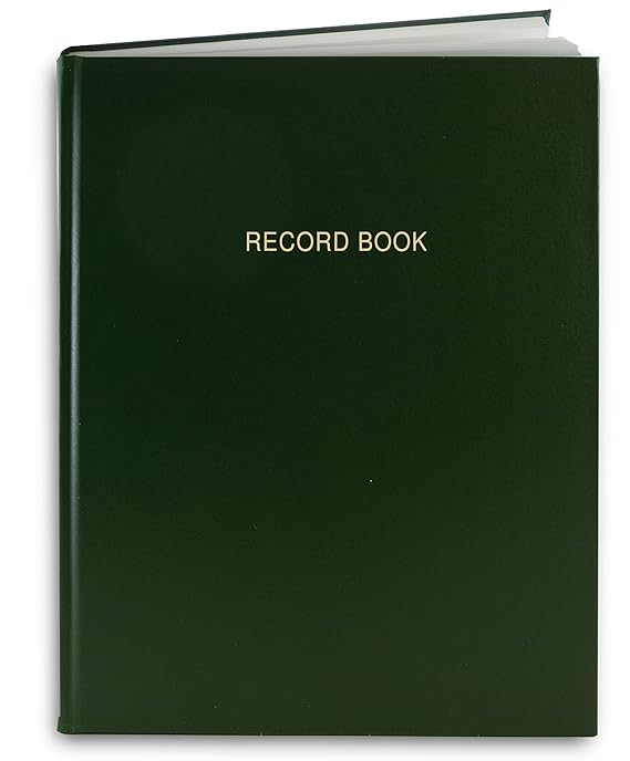 Amazon.com : BookFactory Green Record Book/Record Notebook - 168 Pages ...