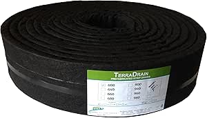 Amazon.com : Hanes Geo Components 32431 TerraDrain Strip Drain, 6-Inch ...