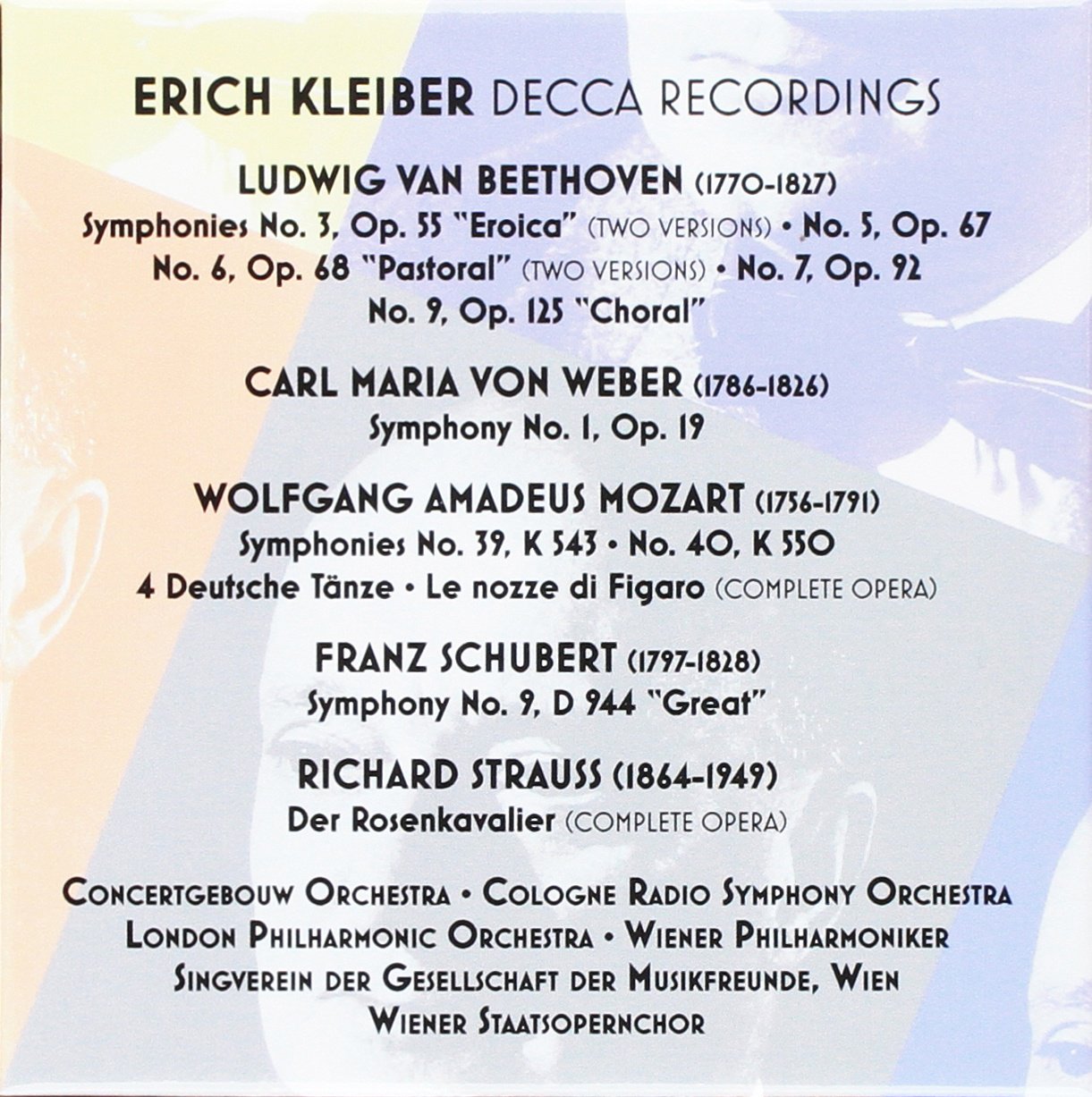 DECCA RECORDINGS (12CD) > KLEIBER, ERICH > 佳佳唱片行