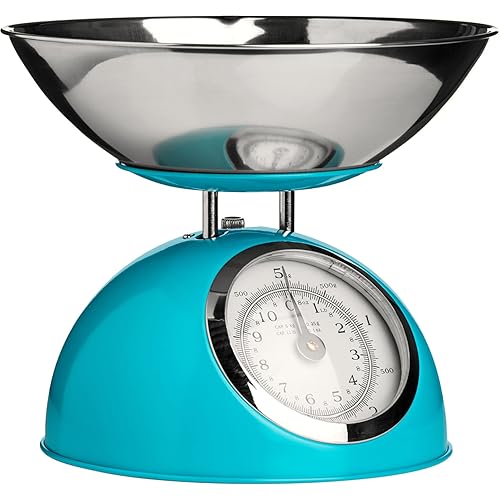 KitchenCraft Living Nostalgia Mechanical Duck Egg Blue Kitchen Scales