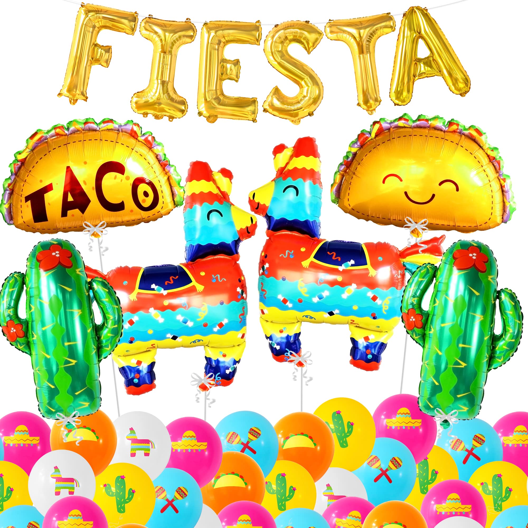 KatchOn, Fiesta Party Decorations - Huge Set of 37 | Taco Balloons ...