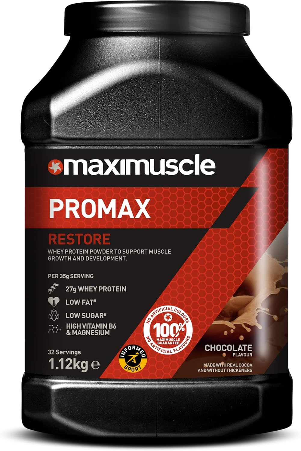 Maximuscle Promax Powder | Restore Whey Concentrate Protein Powder for ...