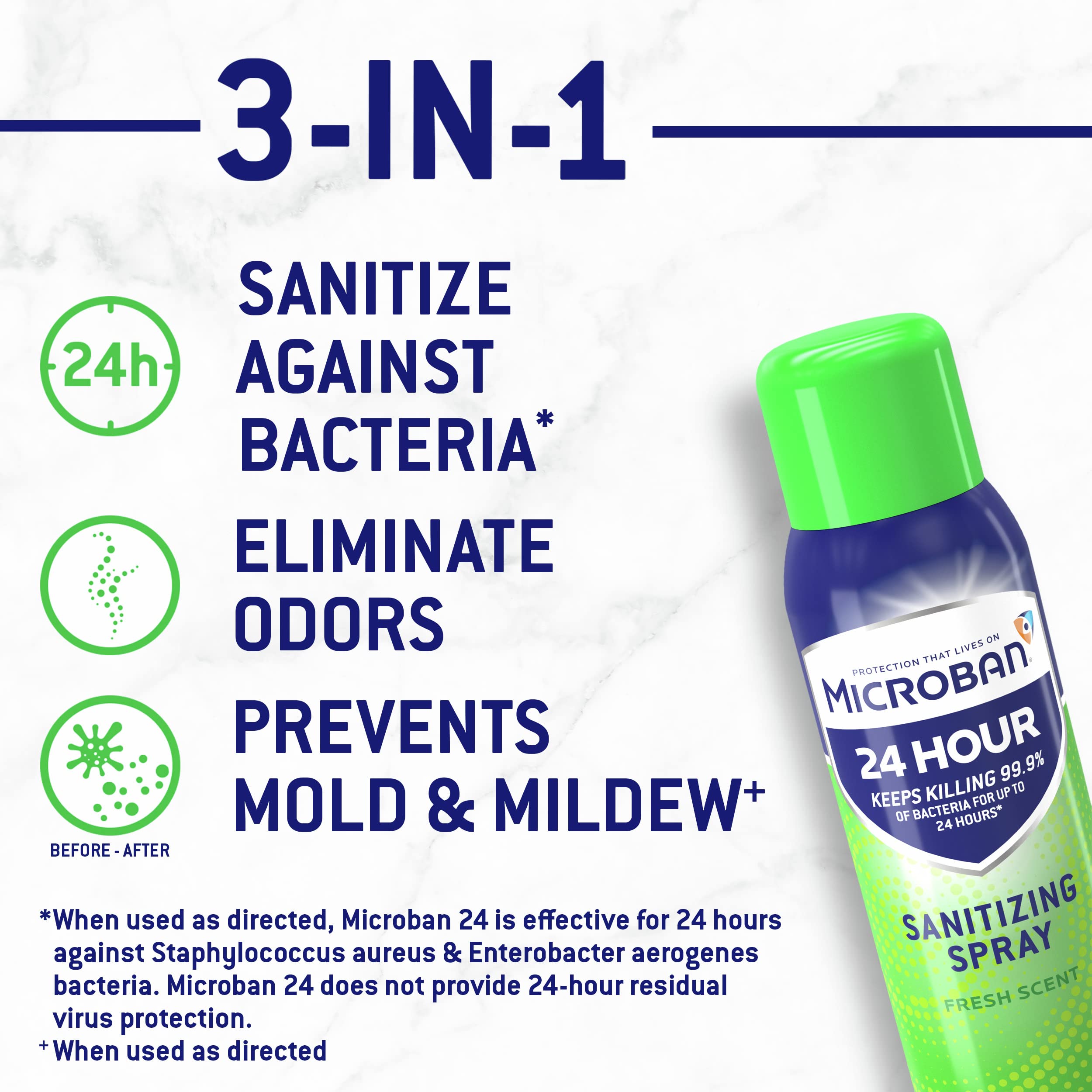 Mua MICROBAN Disinfectant Spray, 24 Hour Sanitizing and Antibacterial ...