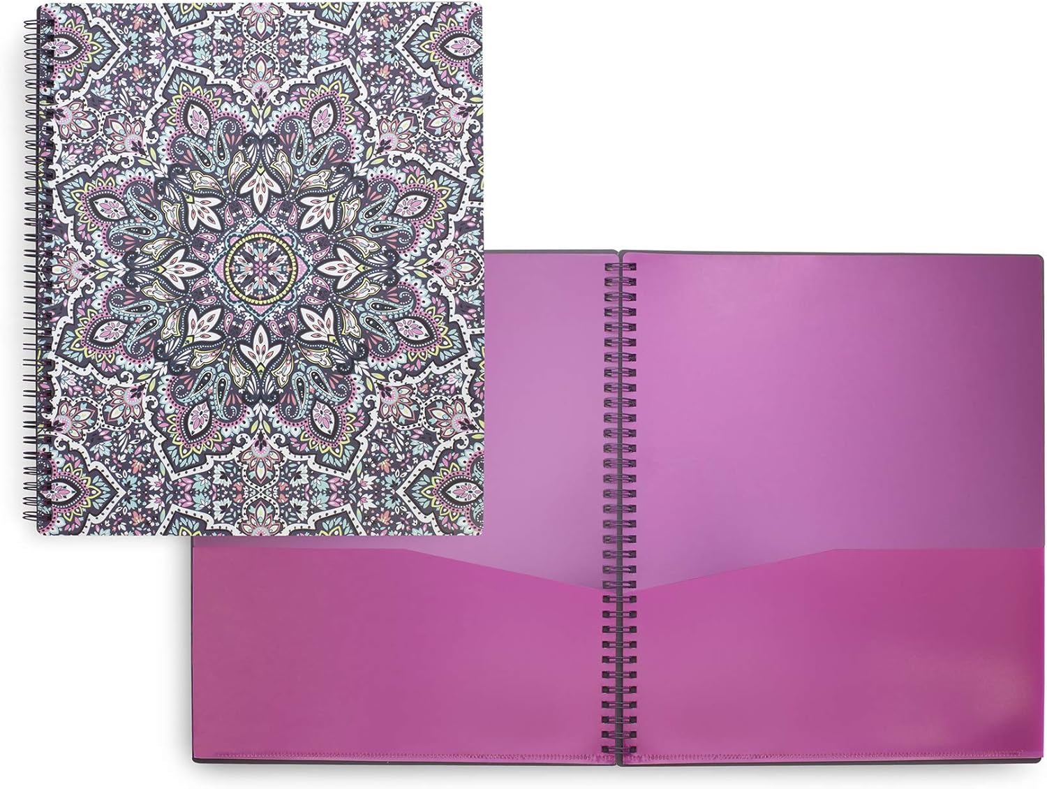 Amazon.com : Vera Bradley 5 Subject Spiral Plastic Pocket Folder, Multi ...