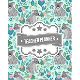 Teacher Planner: Cow Print Pattern | + BONUS Student Information Log ...