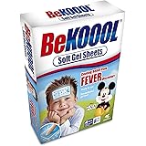 Amazon.com: Be Koool Fever Soft Gel Sheets For Kids, Immediate Cooling Relief from Fever ...