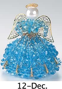 Amazon.com: CraftKitsAndSupplies Beaded Safety Pin Angel Kit - December ...