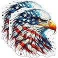 Amazon.com: (2 Pack) Patriotic USA Flag Bald Eagle Screaming Eagle Magnets - USA Flag Magnets ...