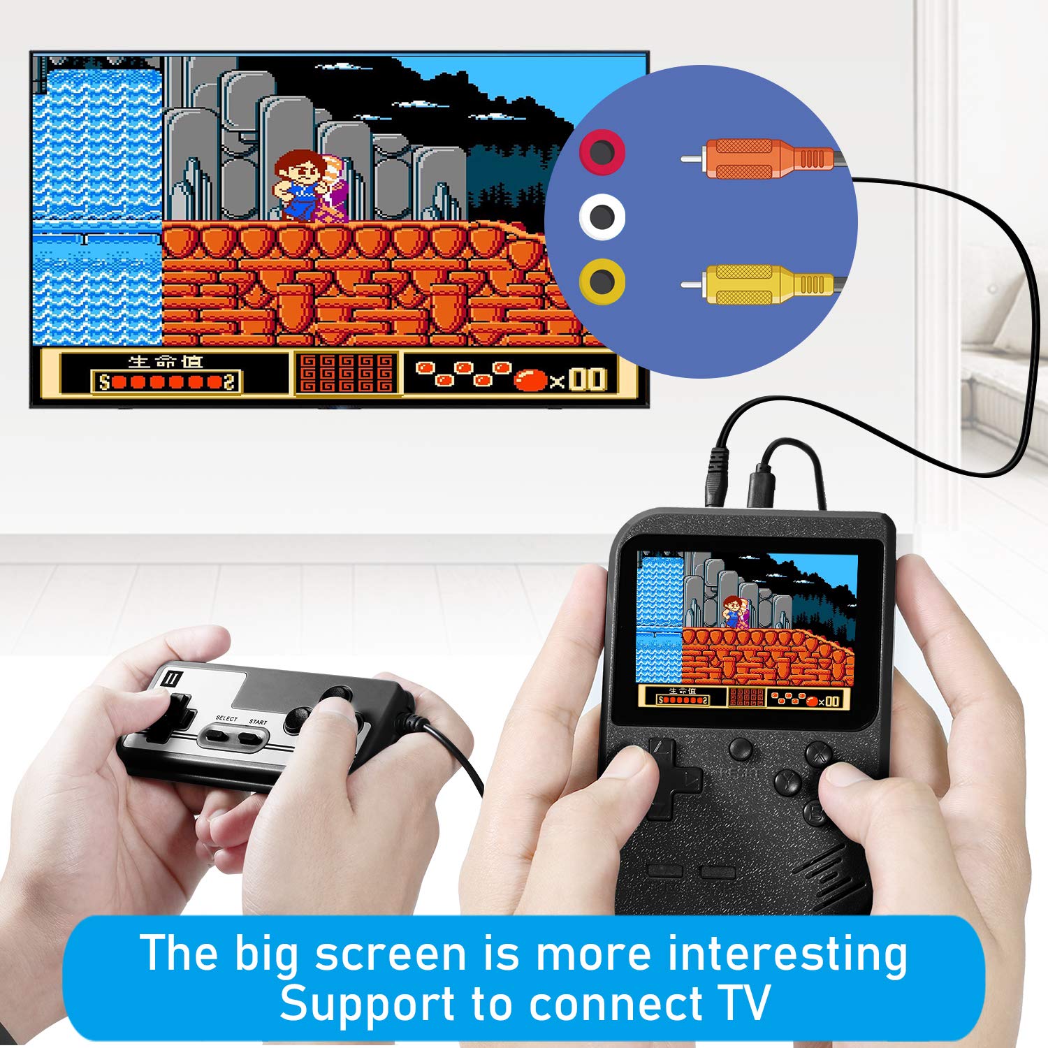 Mua Imponigic Handheld Game Console Retro Mini Game Player with 500 ...