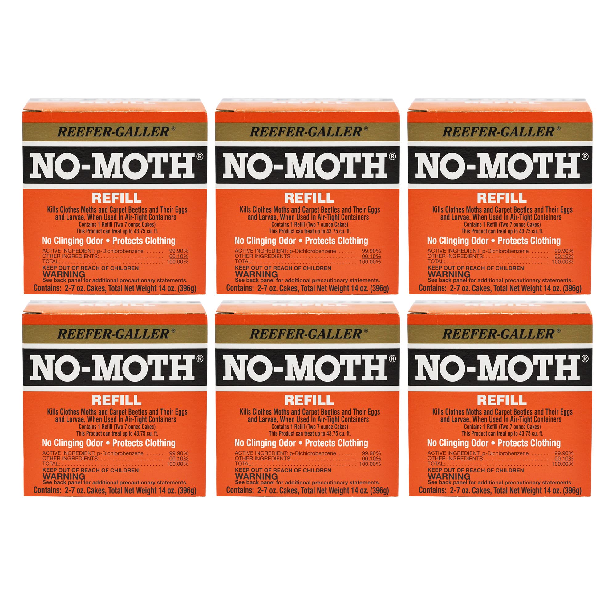 Mua NO-Moth Closet Hanger Moth Cake Refills – 6 Pack – Non-Odorous Moth ...
