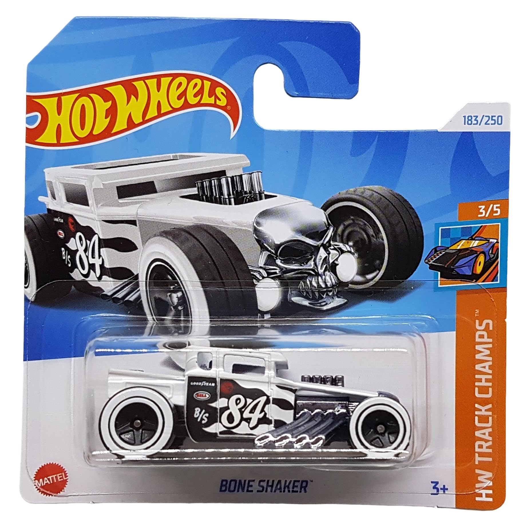 Hot Wheels Bone Shaker 3/5 HW Track Champs, White Treasure Hunt for ...