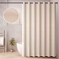Amazon.com: Augegel Shower Curtain for Bathroom, Plain Colour Fabric ...
