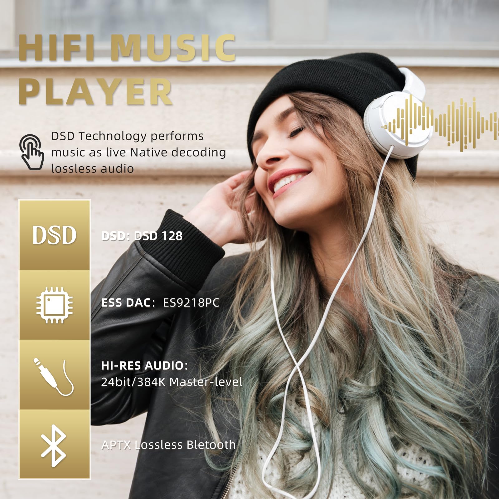 Mua HIFI WALKER H2 Touch, Hi Res MP3 Player with Bluetooth, 2.4” HD ...