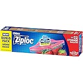 Amazon.com: Ziploc Gallon Food Storage Bags, Stay Open Design with Stand-Up Bottom, Easy to Fill ...